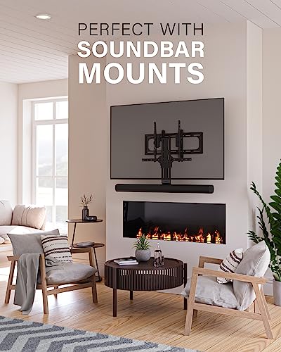 SANUS Advanced Tilt Premium Universal TV Wall Mount for 46β to 90β Flat-Panel TVs - Low Profile, Smooth Extension & Easy to Install - Model VLT6-B1