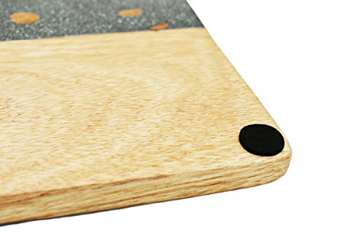 Alchemade Terrazzo And Wood Cutting Board (14.5"x10") - Decorative Board Platter Tray For The Kitchen, Parties, Events And Everyday Use