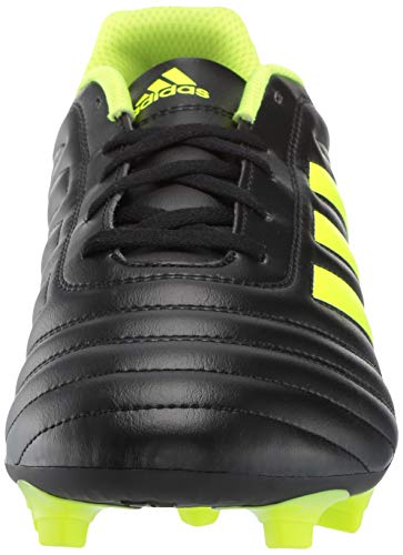 adidas Men's Copa 19.4 Firm Ground, Black/Silver Metallic/Solar Yellow, 9 M US