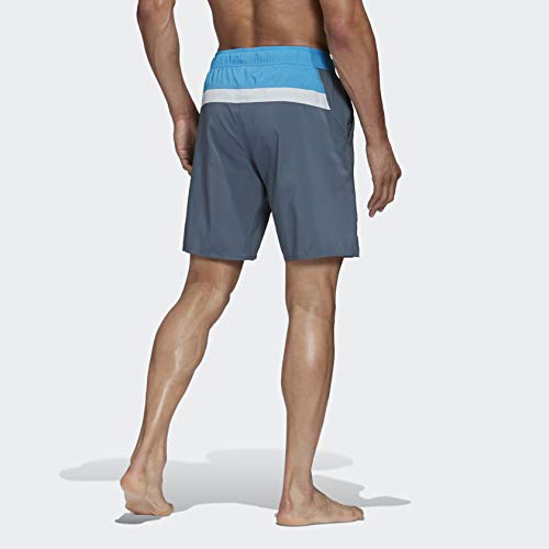 adidas Men's Colorblock Tech Short Legacy Blue Medium