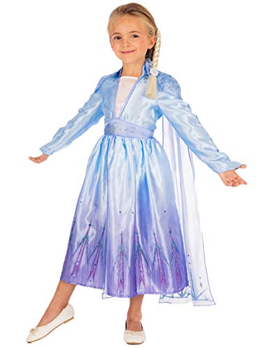 Disney Girls Dress Up Costume Frozen Blue 4
