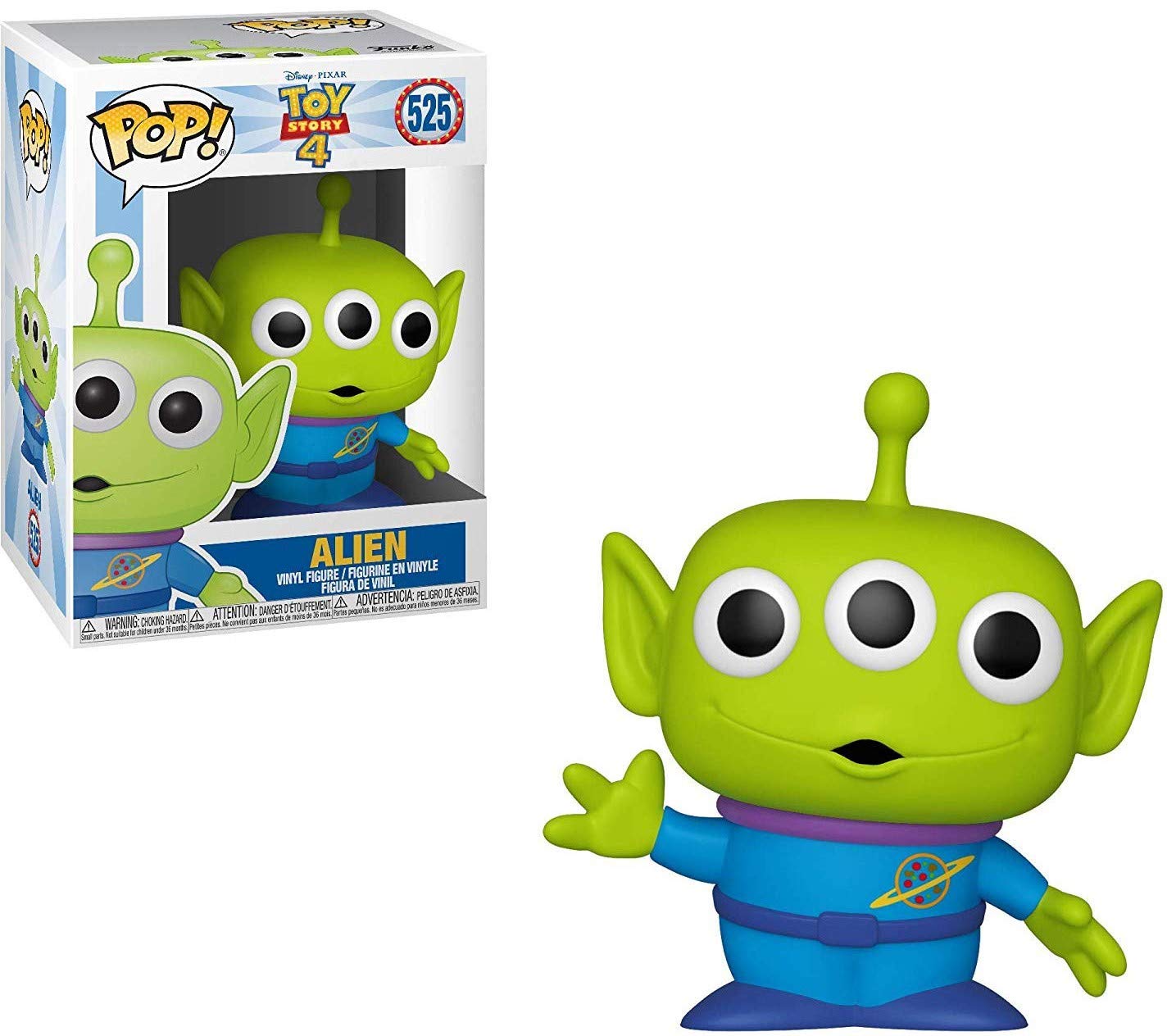 Disney Pixar: Toy Story 4 - Alien Funko Pop! Vinyl Figure (Includes Compatible Pop Box Protector Case)