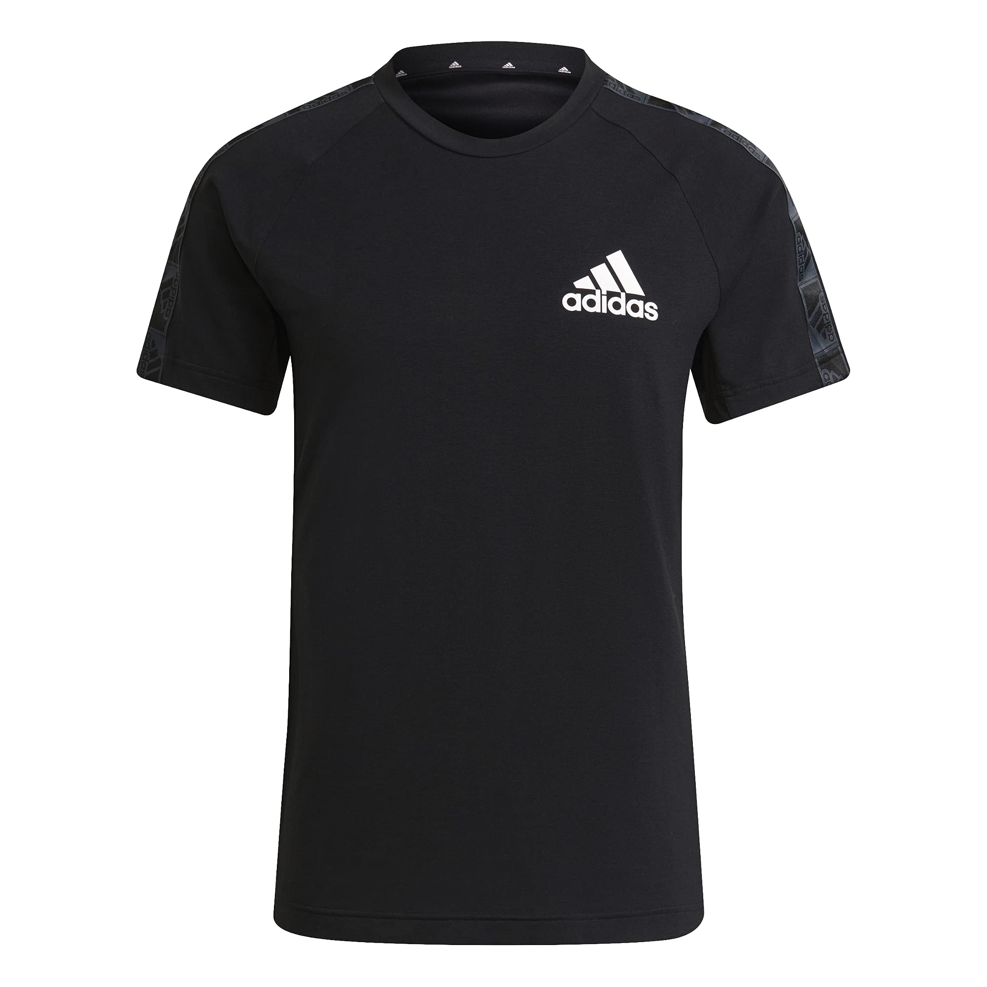adidas Men's Designed 2 Move Sport Motion Logo T-Shirt, Black/White Large