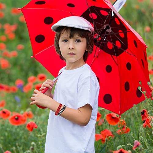 Civaner 24 Pieces Ladybug Party Decoration Favor Ladybug Silicone Bracelets Ladybug Silicone Wristbands Ladybug Themed Bracelet Wristband