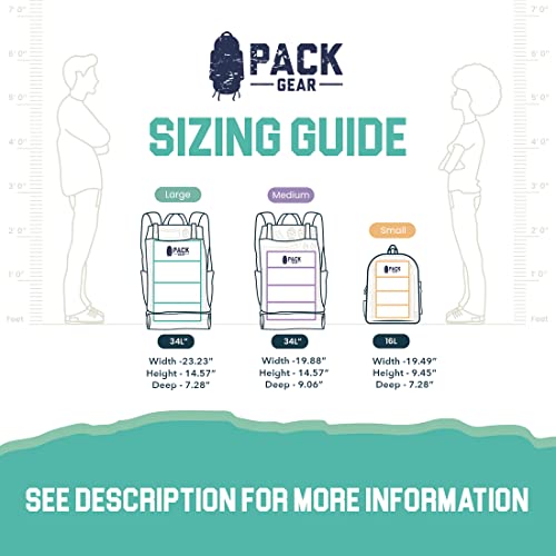 Pack Gear Suitcase Organizer | Pack More in your Large or Carry On Luggage | Unpack Instantly with these Compression Packing Cubes for Suitcases | Hanging Shelf Organizer for Closet (Black) (Carry-On)