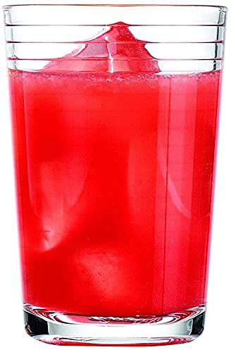 Juice Glasses 7 oz. Set Of 4 Glass Cups β By Home Essentials and Beyond β Beverage Water Tumblers for Juice, Whiskey, Cocktails, Iced Tea. Dishwasher safe.