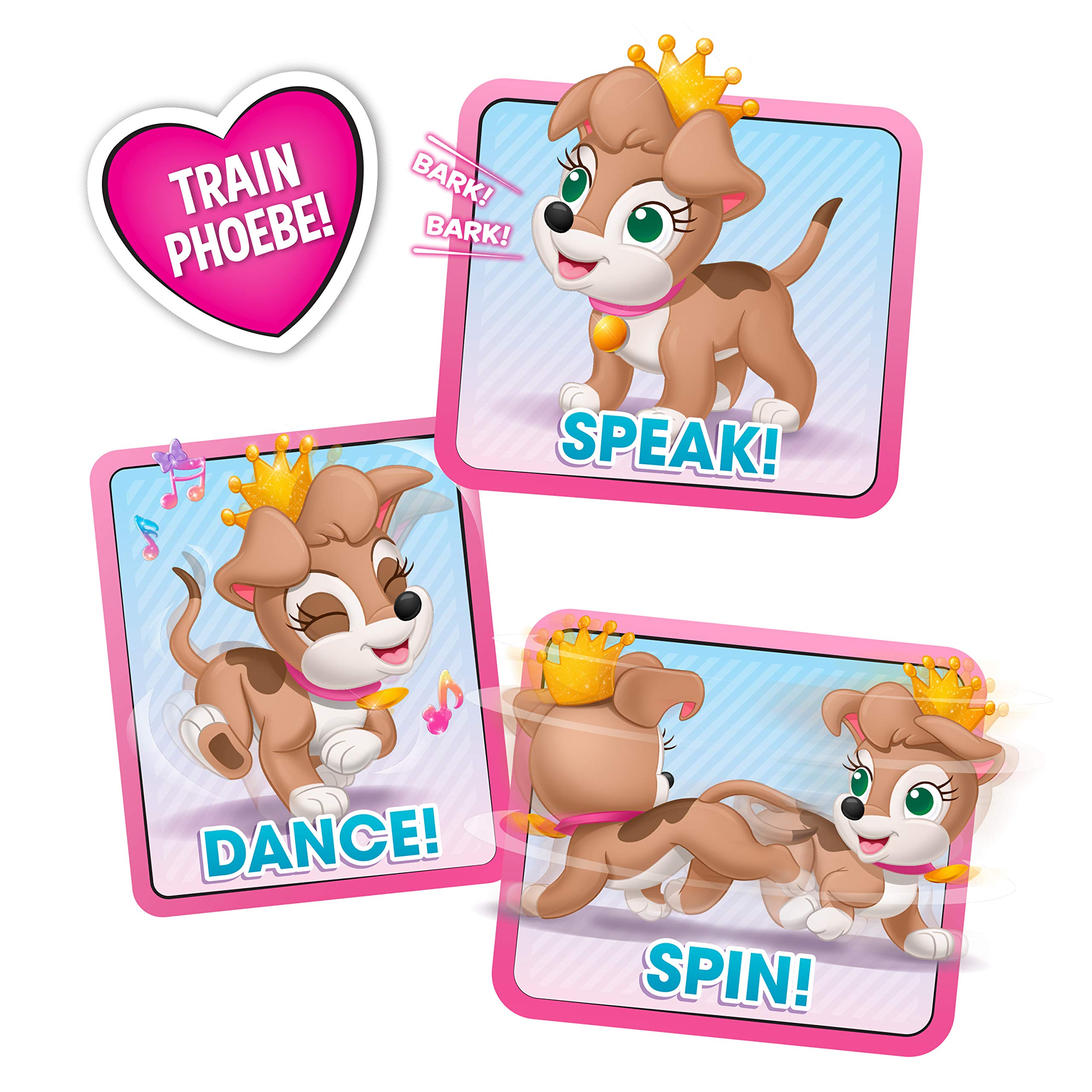 Disney Junior Minnie Mouse Party & Play Pup Feature Plush, Officially Licensed Kids Toys for Ages 3 Up by Just Play