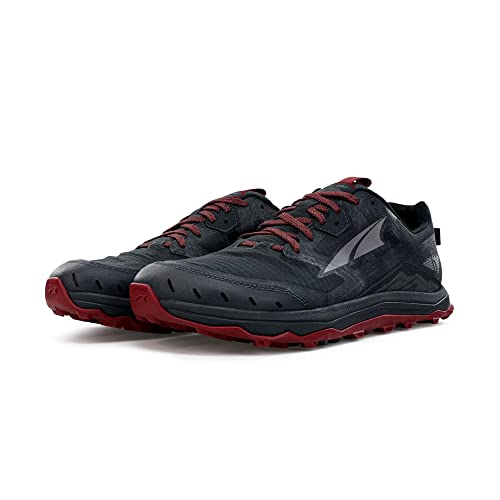 ALTRA Men's Lone Peak 6 Running Shoe, Black/Gray, 9.5 Medium