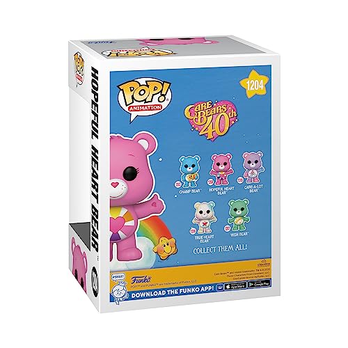 Funko Pop! Animation: Care Bears 40th Anniversary - Hopeful Heart Bear with Glow in The Dark Chase (Styles May Vary)