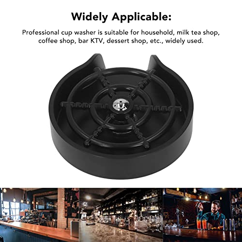High Pressure Glass Rinser Washer Glasswasher Cleaner Glass Washer Bar Sink for Pub Automatic Washing Equipment Wash Machine Glass Washers (Black)