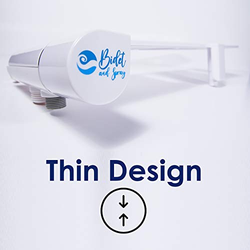 Bidet-N-Spray 2-in-1 Combo Non-Electric Bidet and Hand-held Sprayer Toilet Attachment - Easy to Install - Adjustable Water Pressure - Hygienic Bathroom Essential