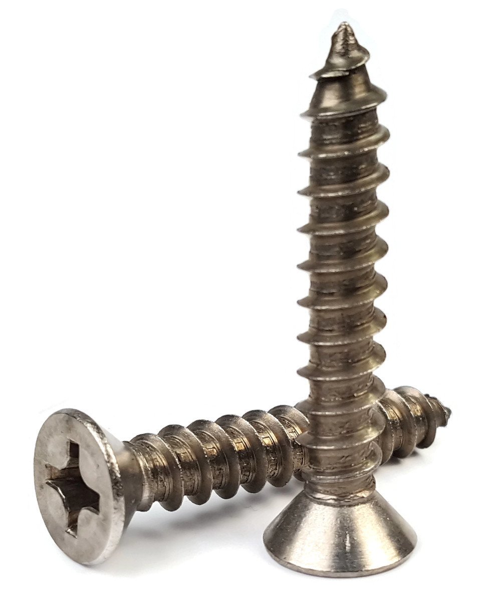 Phillips Flat Head Sheet Metal Screws 18-8 Stainless Steel - #8 x 3/4" Qty-1,000