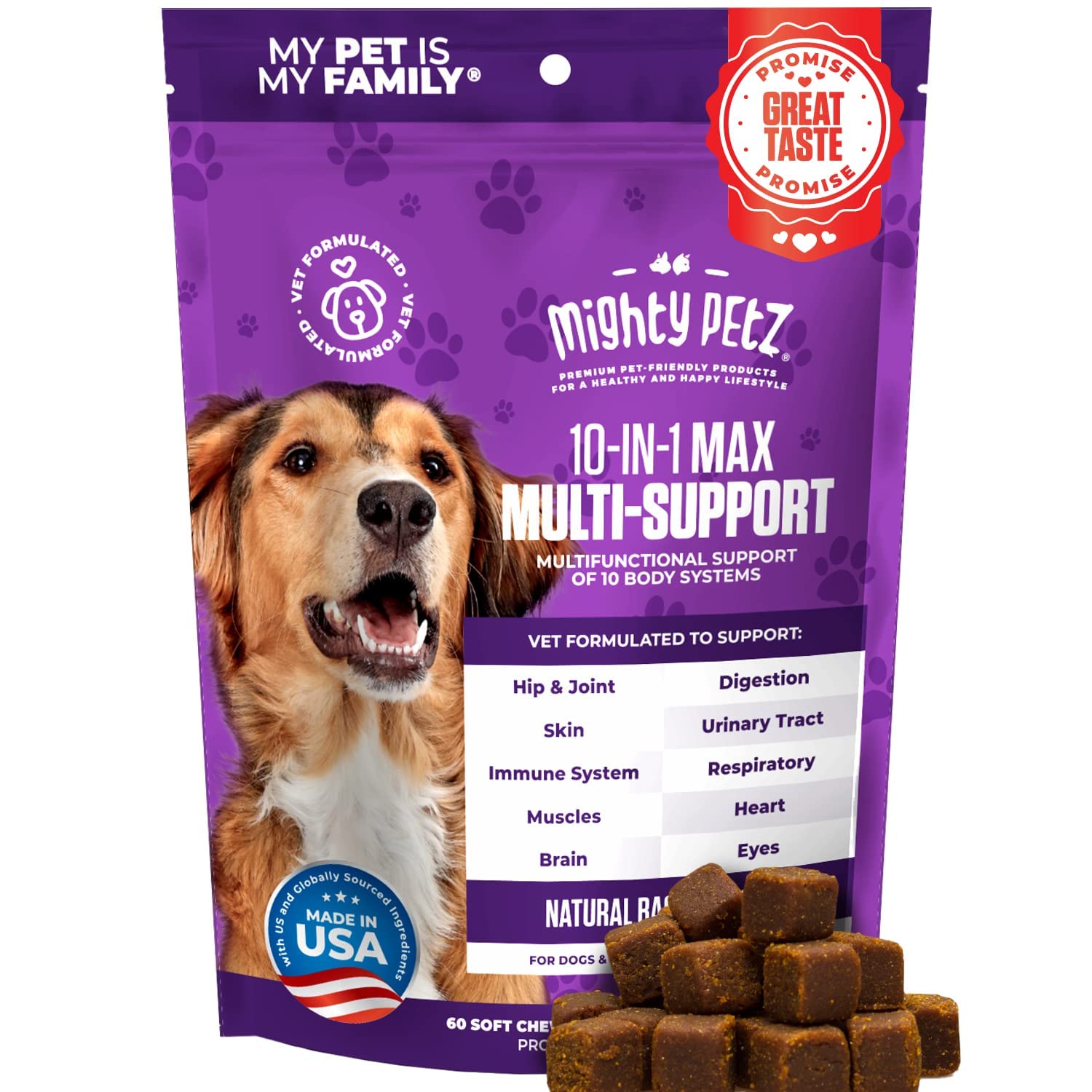 Mighty Petz MAX Dog Allergy Relief + Mighty Petz MAX Dog Multivitamin Bundle