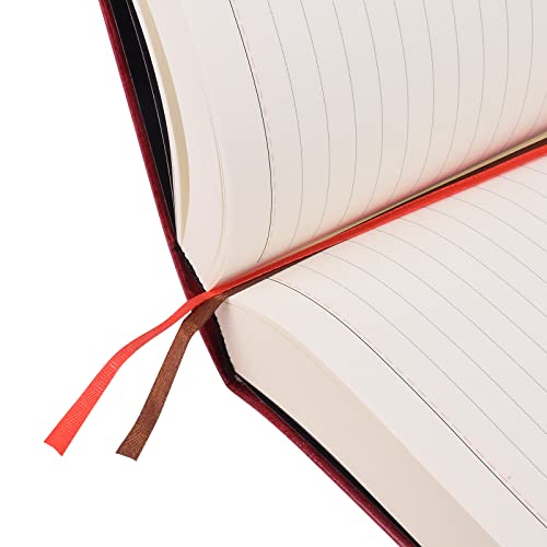 SAYEEC Journal with Pen Set A5 360 Sheets Thick Journal Notebook Large Lined Paper Soft Faux Leather Hardcover Vintage Notebook for Writing,Taking Notes, Anniversary/Birthday/Mother's Day Gift (Dark Red)