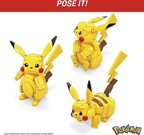 MEGA Pokémon Action Figure Building Toy Set for Kids, Jumbo Pikachu with 806 Pieces, 12 Inches Tall, Age 8+ Years Old Gift Idea (Amazon Exclusive)