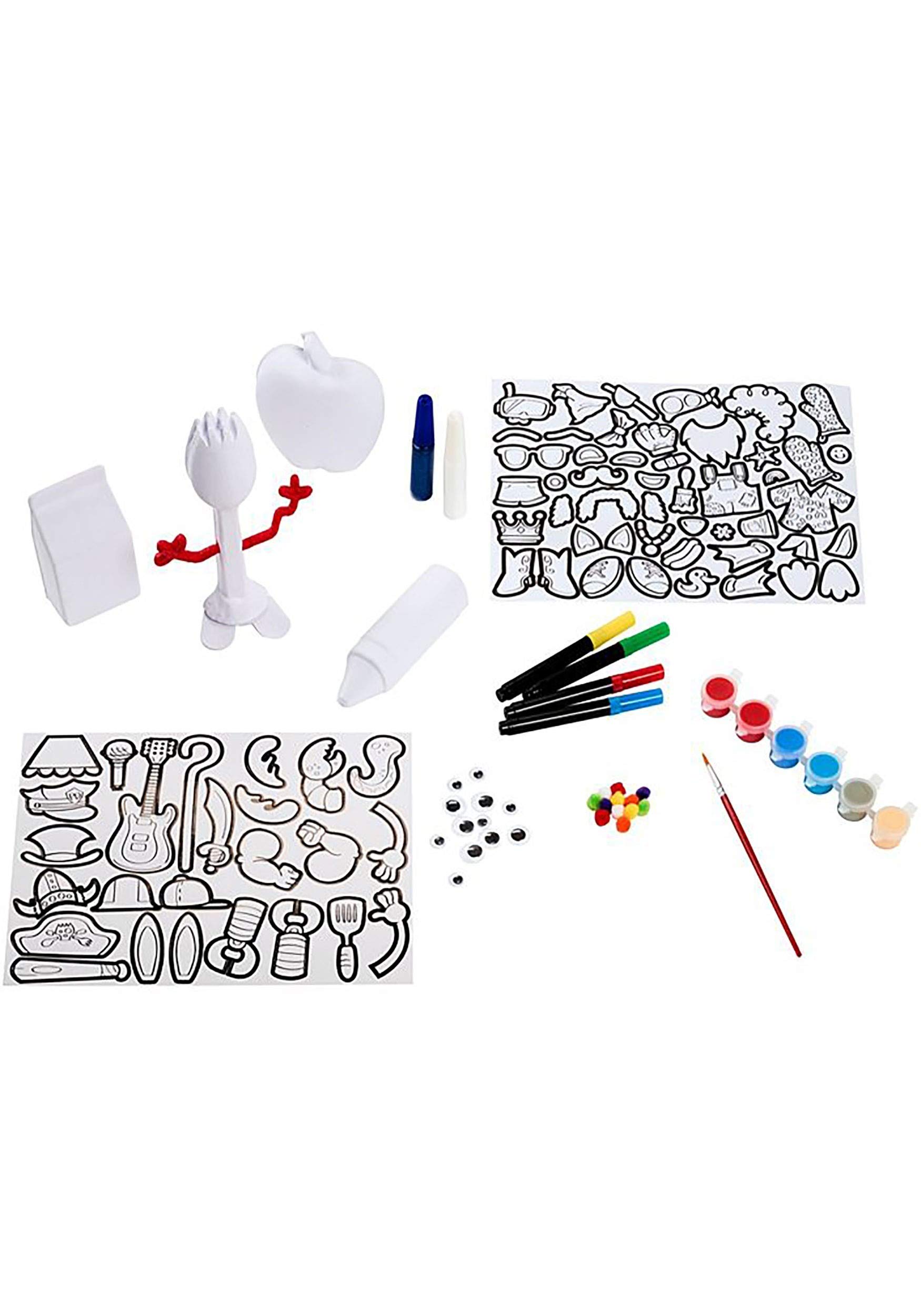 Disney/Pixar Toy Story 4 Make Your Own Forky and Friends, Creative Art Toy Activity, Gift for 5 to 7 Year Olds