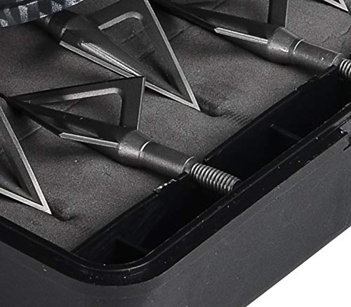 Allen Company Titan™ Broadhead Box & Caddy, Holds 6 Broadheads, Broadheads with Closed Width Up To 1-3/8 inches, Carbon Fiber