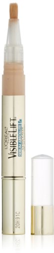 L'Oréal Paris Makeup Visible Lift Serum Absolute Concealer, illuminates and conceals for smoother, brighter, even skin, light hydrating formula won't settle into lines or wrinkles, Fair, 0.05 fl. oz.