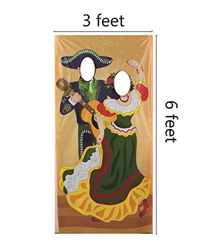 Fiesta Couple Photo Booth Door Banner for Cinco de Mayo - 6 feet tall - Party Decor | Fiesta |