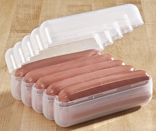 Miles Kimball Hot Dog Keeper Container, One Size Fits All, Clear