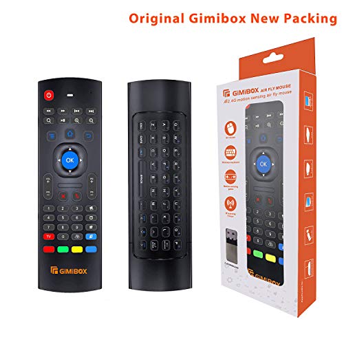 Air Mouse for Android tv Box, Gimibox MX3 Pro Wireless Keyboard 2.4G Smart TV Remote with Motion Sensing Game Handle Android Remote Control for Android TV Box/PC/Smart TV/Projector/HTPC/All-in-one PC/