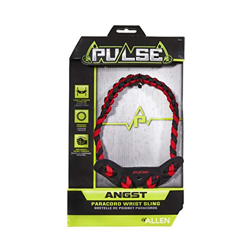Allen Paracord Braided Wrist Bow Sling, Black/Red