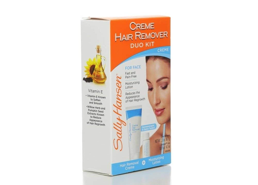 Sally Hansen Facial Hair Creme Remover Kit 1 ea (Pack of 8)