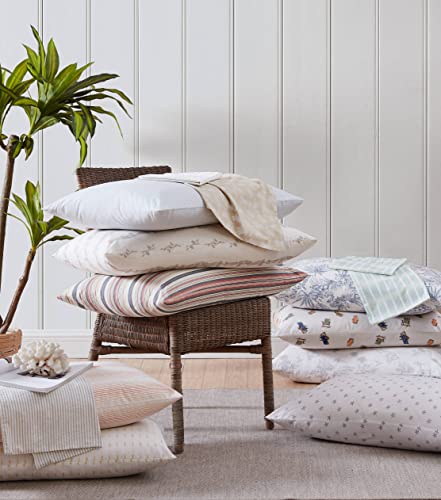 Tommy Bahama - King Sheets, Cotton Percale Bedding Set, Crisp & Cool, Stylish Home Decor (Pen and Ink Palm Blue, King)