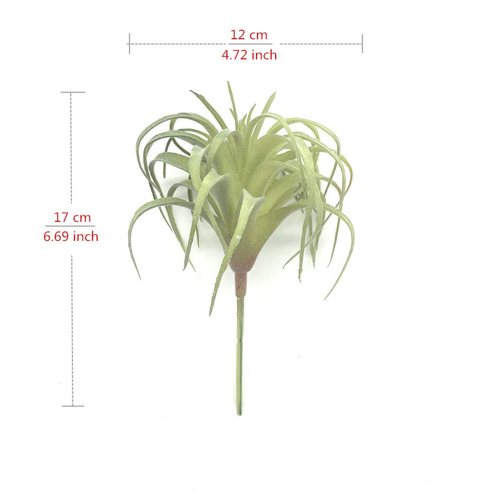 EBUYOM 8 PCS Artificial Succulents Plants Lifelike Air Plants Floral Tree Arrangement Assorted Faux Greenery Artificial Plants Set Garden Home Office DIY Decoration Ornament