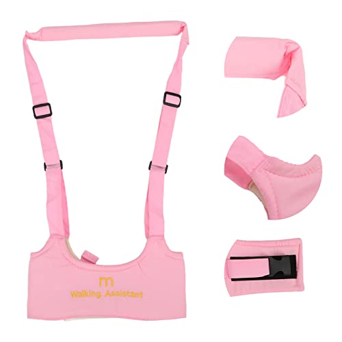 FILFEEL Baby Walker Baby Walking Harness Adjustable Handheld Kids Walker Helper Walking Learning Helper for Toddler 8-20 Months(Pink)