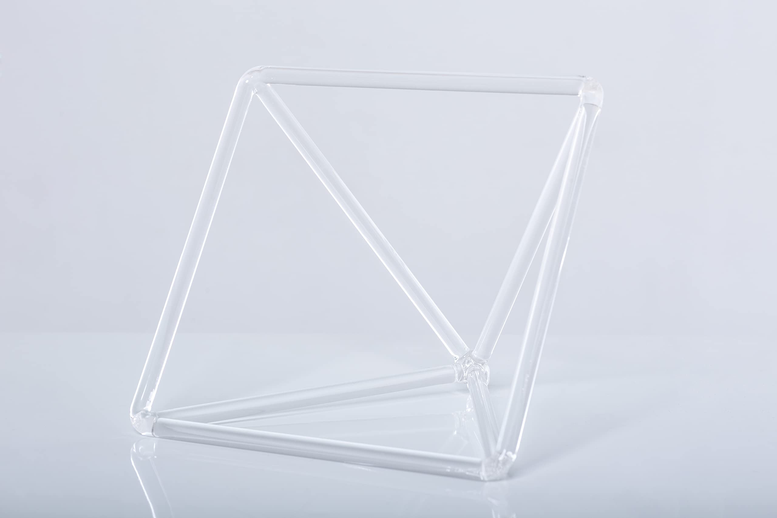 LYLFcrystalbowl 6inch Crystal Singing Bowl Triangle Crystal Singing Pyramid with bag Free Mallet