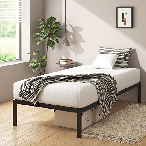 ZINUS 6 Inch Green Tea Memory Foam Mattress and Mia Platform Bed Frame Set / Bed and Mattress Set / No Box Spring Needed / Mattress in a Box, Twin