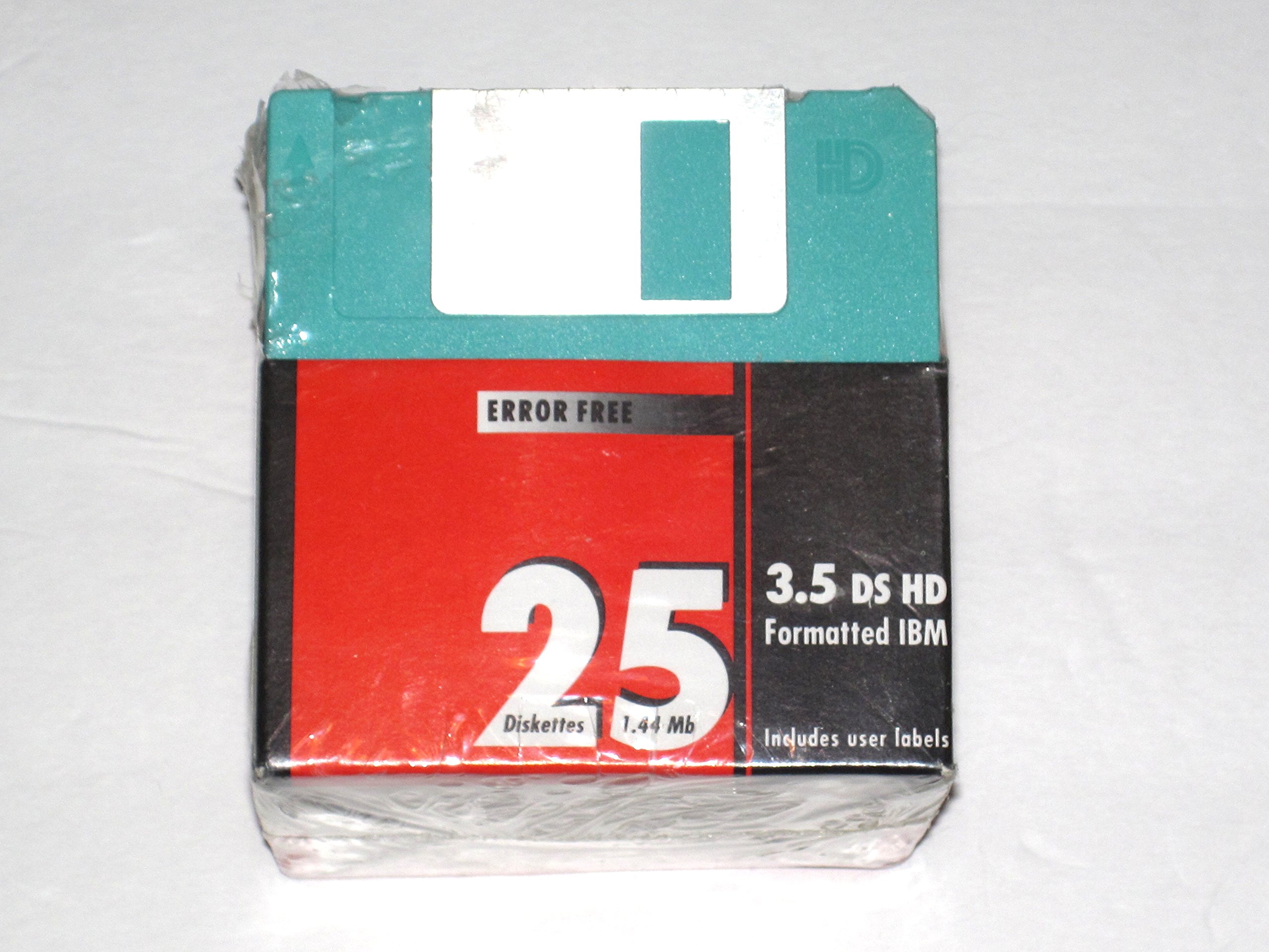 Pl Media Error Free 3.5 Floppy Disk (25-pack, Assorted Colors)