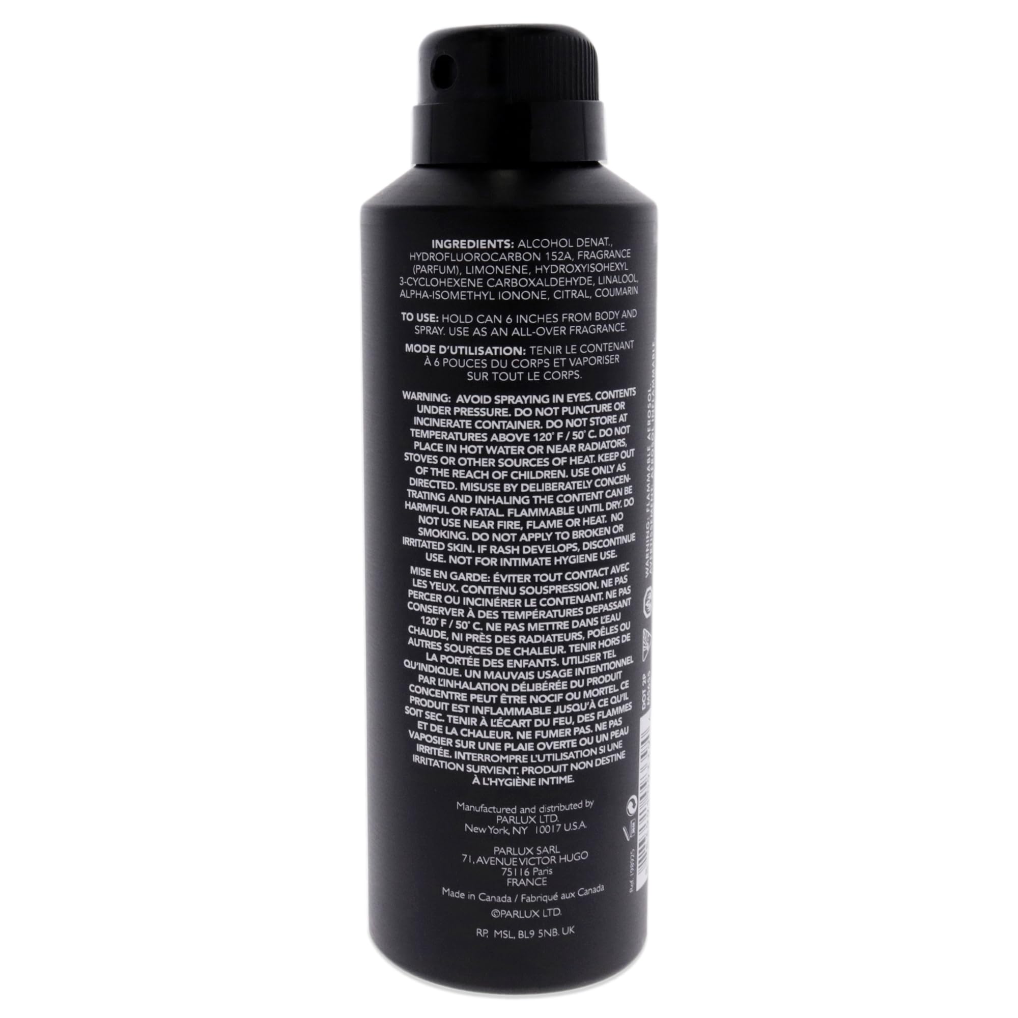 Kenneth Cole Vintage Black Body Spray for Men, 6.0 Fl. Oz.