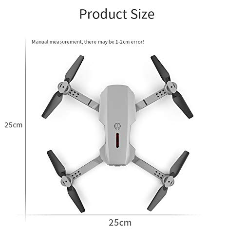 E88 Pro Drone with dual 4k camera, Kids/Beginner, wifi fpv 1080 hd, Dual foldable RC Quadcopter , Altitude hold, Headless mode, visual positioning, auto return, mobile app control, Black, 360 flip