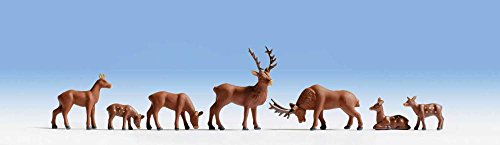 Walthers SceneMaster 6076 Wild Deer pkg(8)