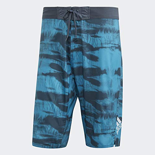 adidas Men's 2 Colored Tech Short Legacy Blue/Shock Cyan 33"