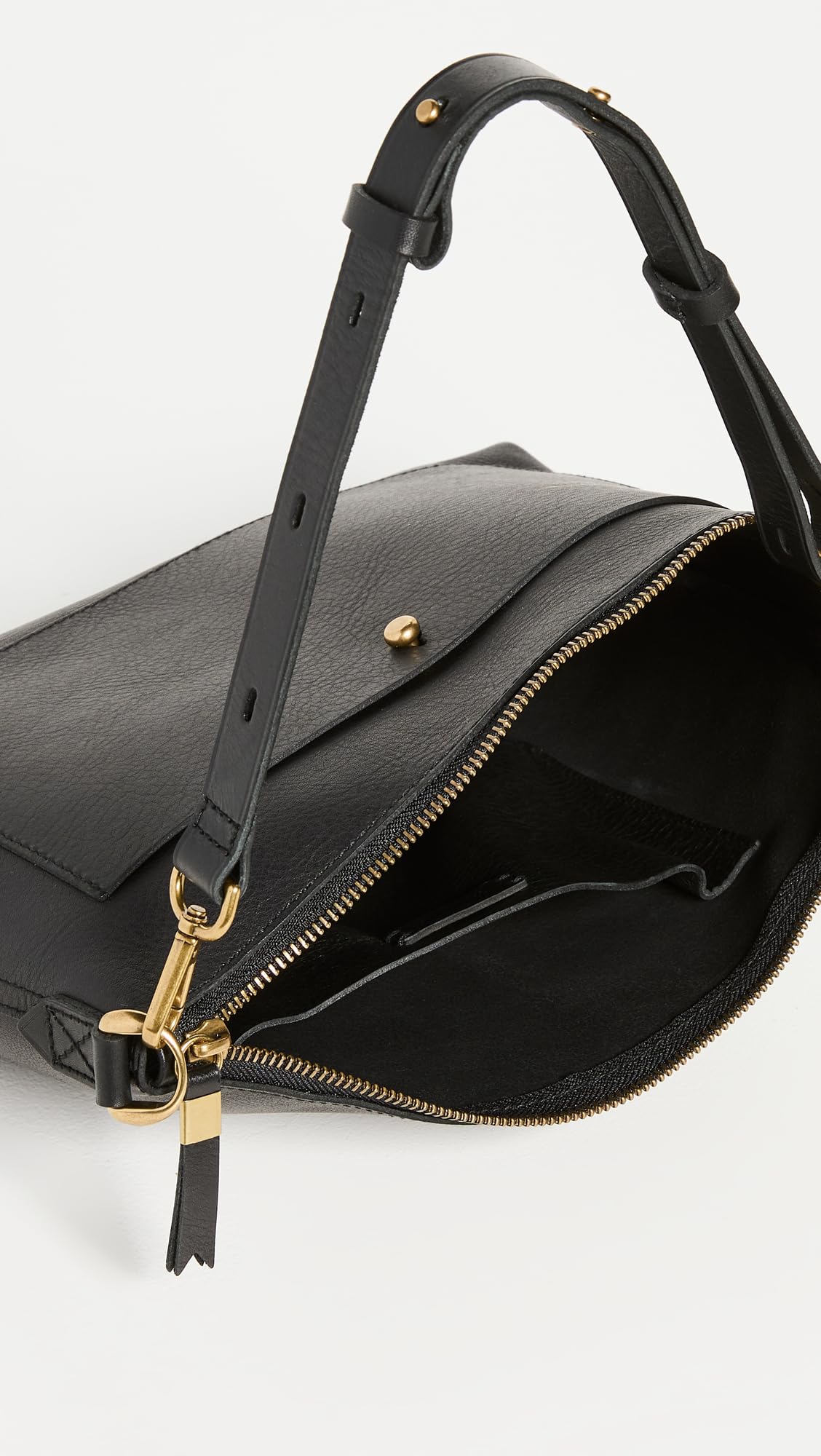 Madewell Women's The Transport Shoulder Crossbody Bag, True Black, One Size