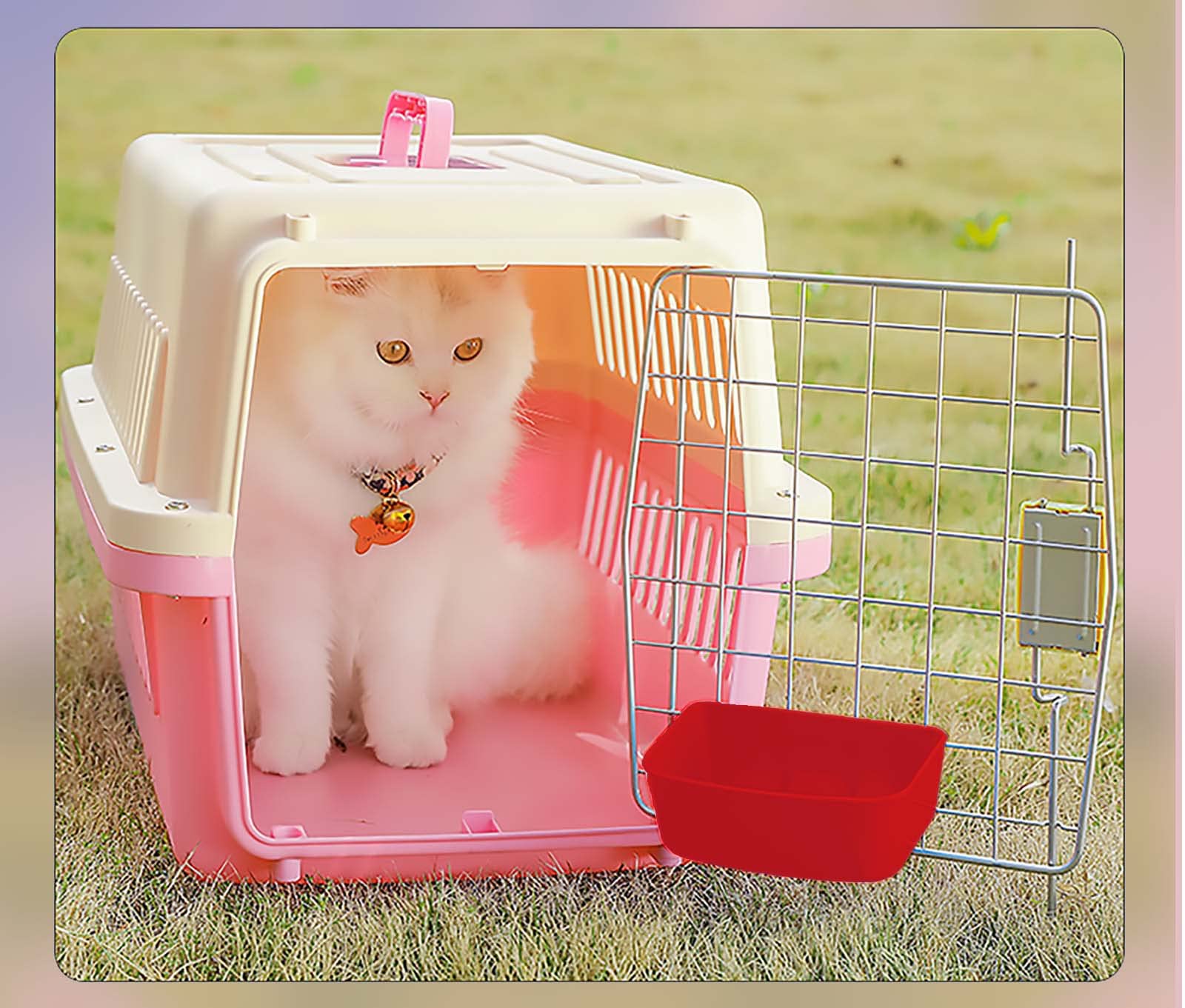 AMZSYLV 26 Pack Rabbit Feeder Waterer Chicken 21 oz Food Water Cage Cups Puppy Cat Hanging Feeding Dish Coop Bowl Watering Container Treats Drinker for Pigeon Bird Bath Basin Hamster Bed