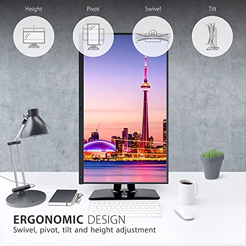ViewSonic VP2785-4K 27-inch 4K Ultra HD Professional Monitor with 99% Adobe RGB, Delta E<2, Hardware Colour Calibration, 2x HDMI, Display Port, USB-C for Graphic Design, Photo & Video Editing