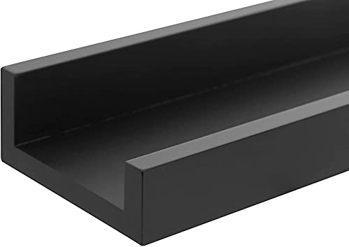 kieragrace FN00298 Modern Floating-Shelves, Set of 4, Black