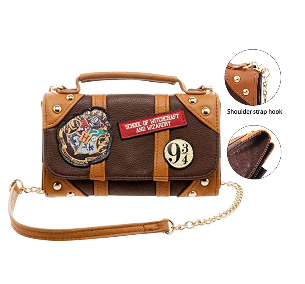 Genda 2Archer Women's Witchcraft and Wizardry Cosplay Series Chain Bag PU Purse Crossbody Shoulder Bag