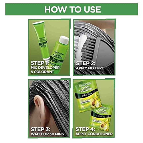 Garnier Color Naturals Nourishing Permanent Hair Color Cream - Natural Black 1 Set
