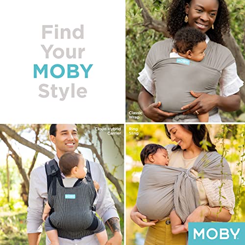 Moby Wrap Baby Carrier | Element for Newborns & Infants #1 Gift Keeps Safe Secure Adjustable All Body Types Perfect Mom Dad Taupe