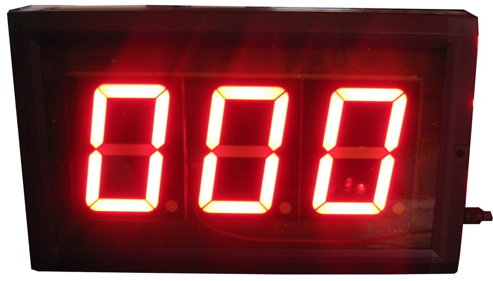 AZOOU IR Remote Control Days Countdown Timer Max Count up to 999 Days Display 3-inch 3 Digital Led Countdown Counter Red Color