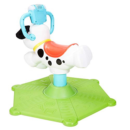 Fisher-Price Toddler Ride-On Learning Toy, Bounce and Spin Puppy Stationary Musical Bouncer for Babies and Toddlers Ages 12+ Months (Amazon Exclusive)