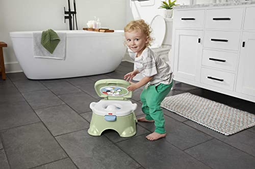 Fisher-Price Toddler Toilet 3-In-1 Puppy Perfection Potty Training Seat And Step Stool With Removable Ring