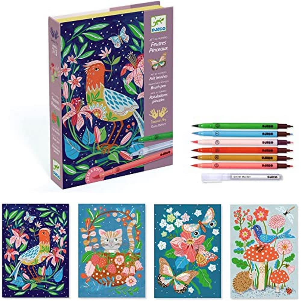 DJECO In the Garden Felt Tip Pen Set