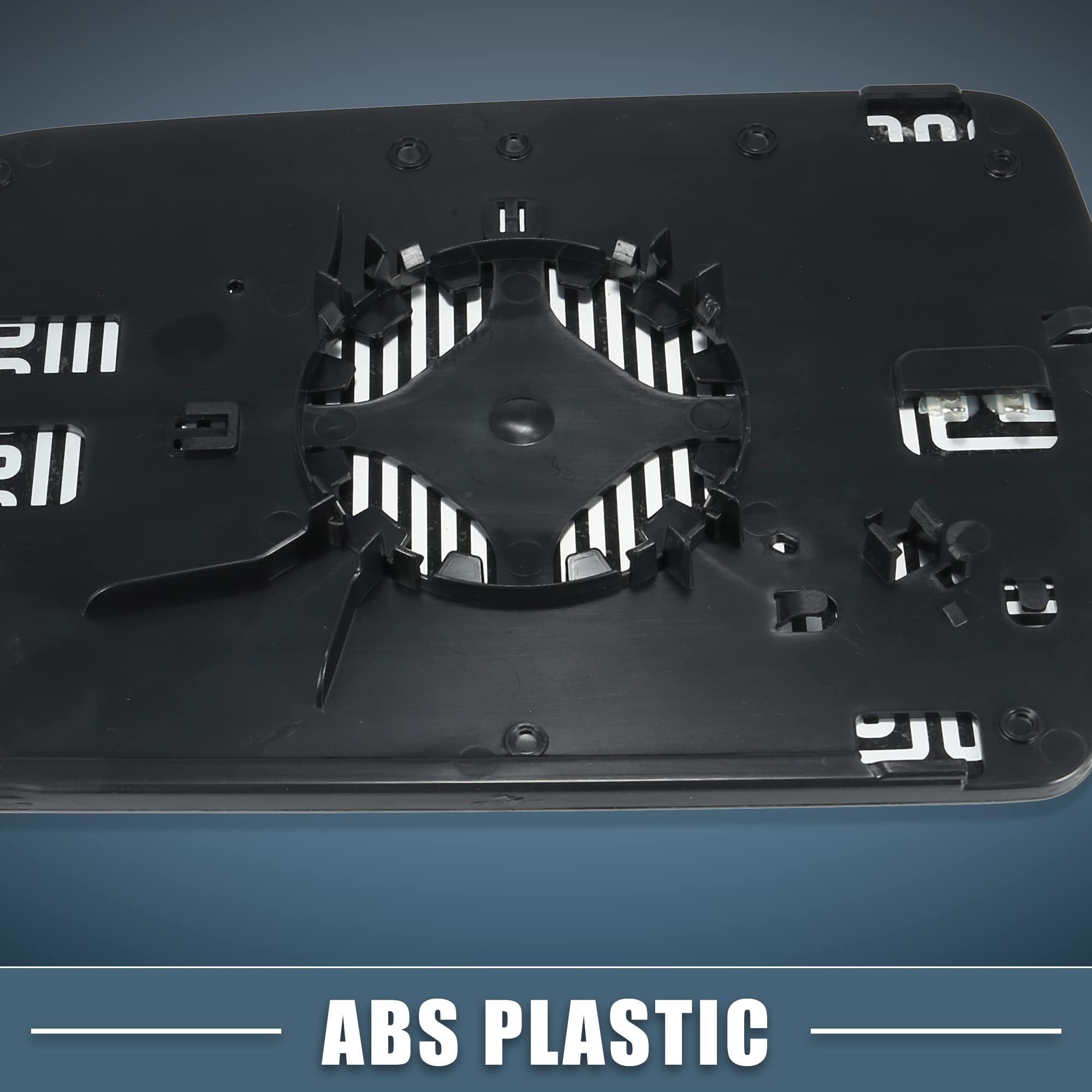 A ABSOPRO Heated Mirror Glass 4L3Z-17K707-AB with Backing Plate Passenger Right Side Mirror Replacement Glass for Ford F150 2004 2005 2006 2009 2010