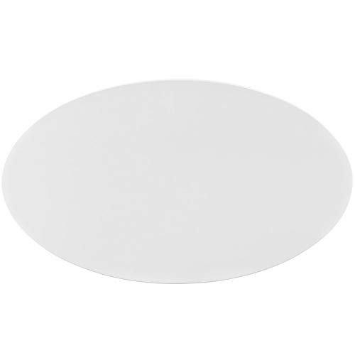 Modway Lippa 48" Mid-Century Modern Dining Table with Oval Top and Pedestal Base in White